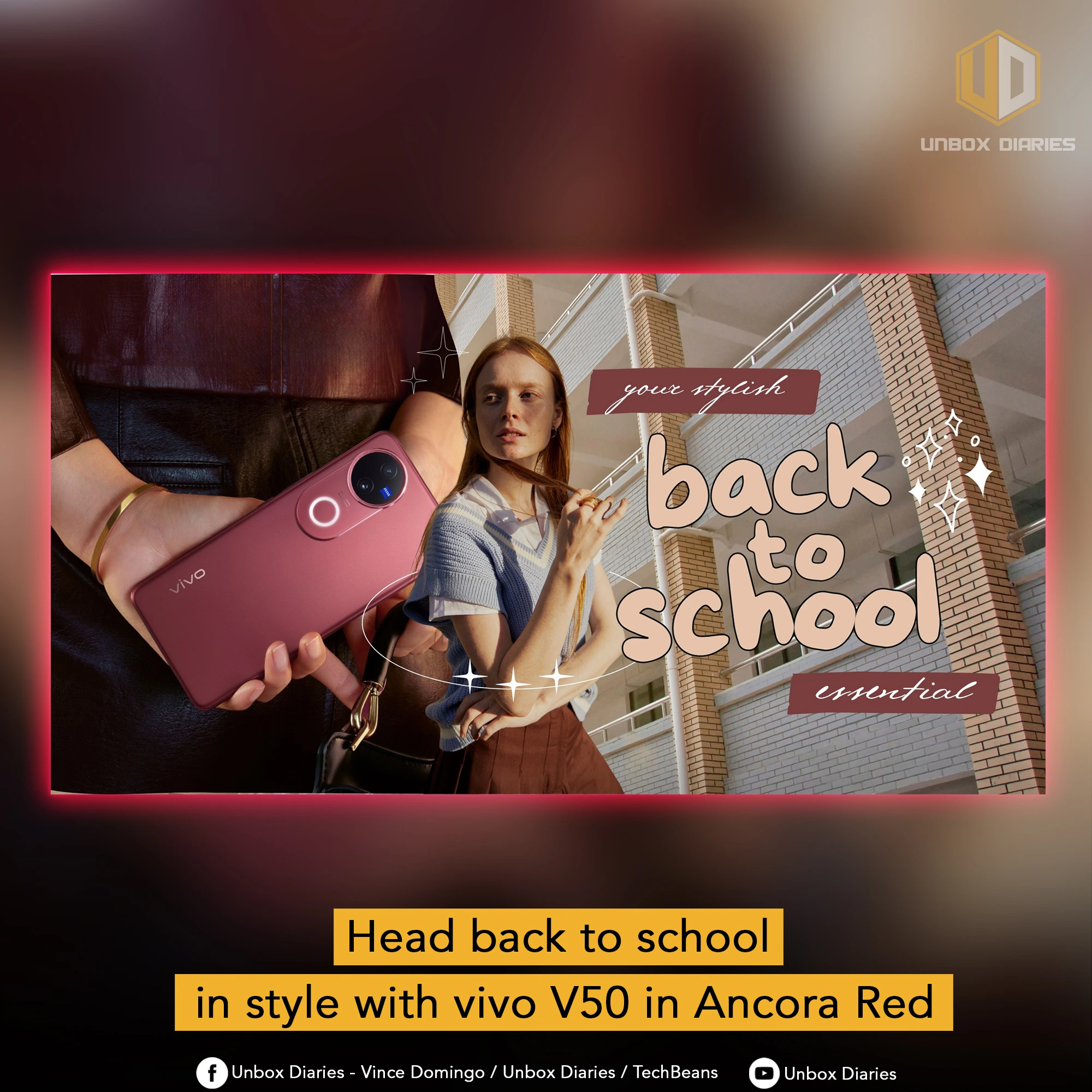 Head back to school in style with vivo V50 in Ancora Red - Unbox Diaries