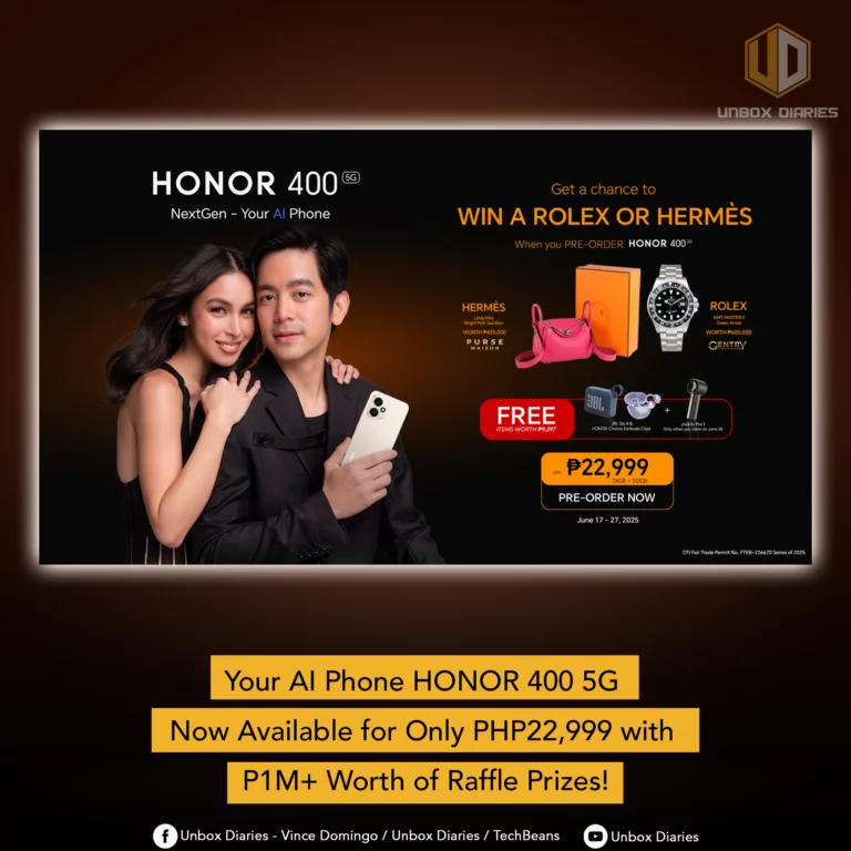 Your AI Phone HONOR 400 5G Now Available for Only ₱22,999 with P1M ...