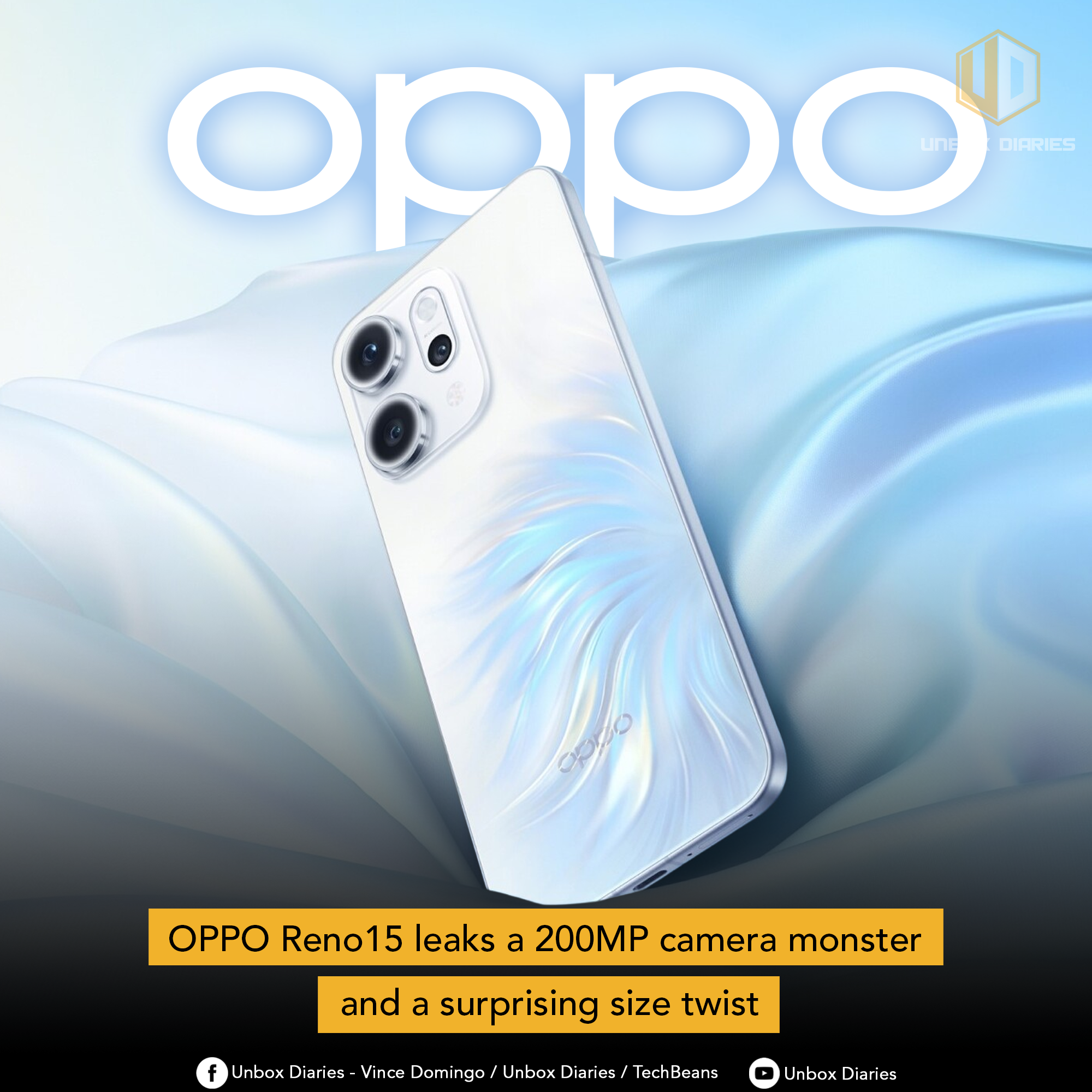 OPPO Reno15 leaks a 200MP camera monster and a surprising size twist ...