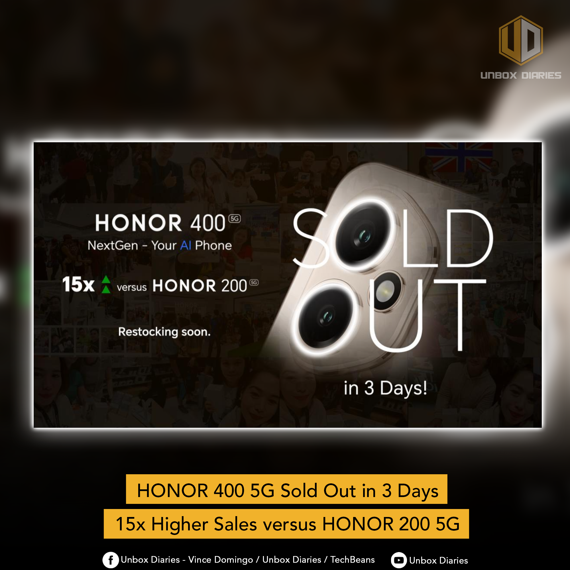 HONOR 400 5G Sold Out in 3 Days, 15x Higher Sales versus HONOR 200 5G ...
