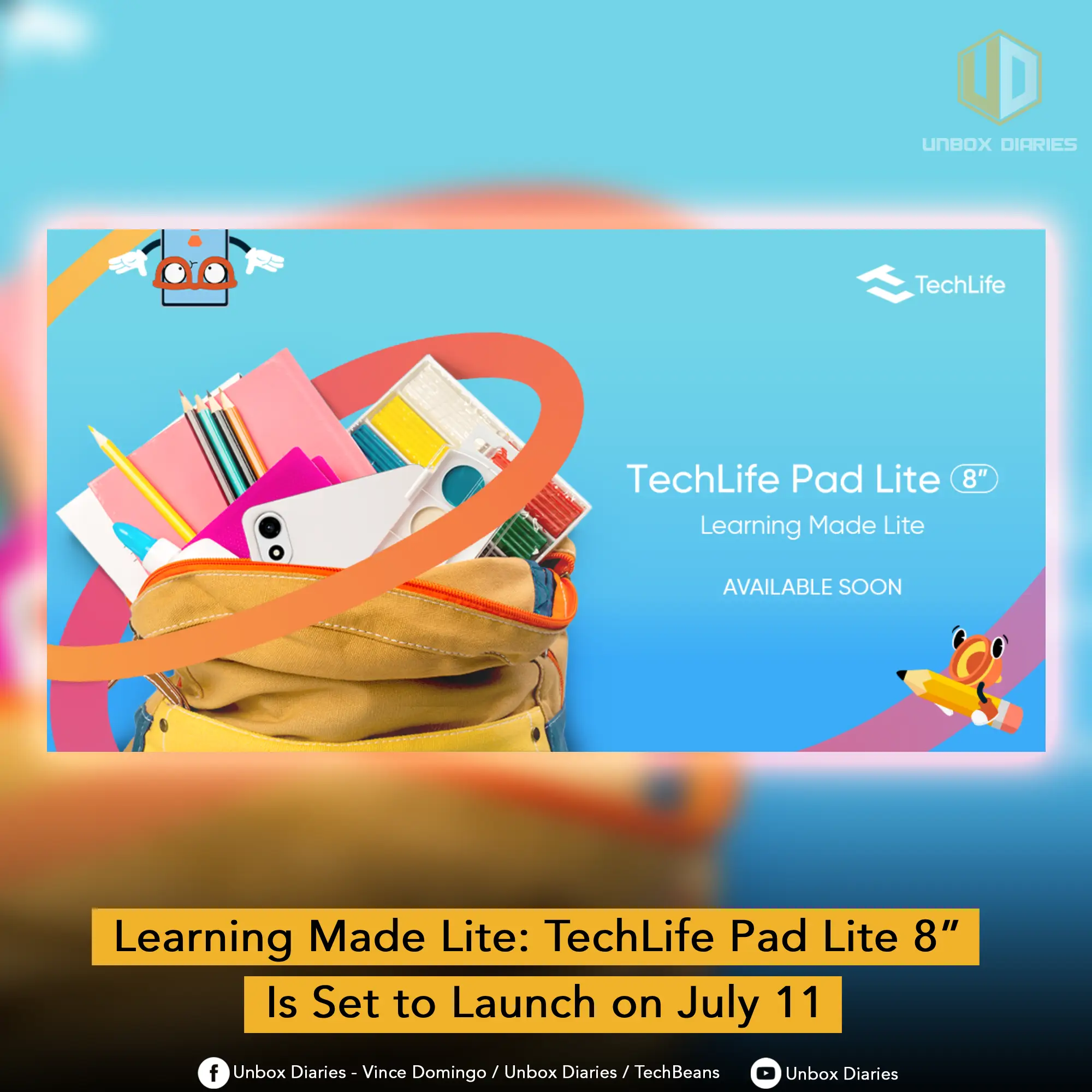 Learning Made Lite: TechLife Pad Lite 8” Set to Launch on July 11 - Unbox Diaries