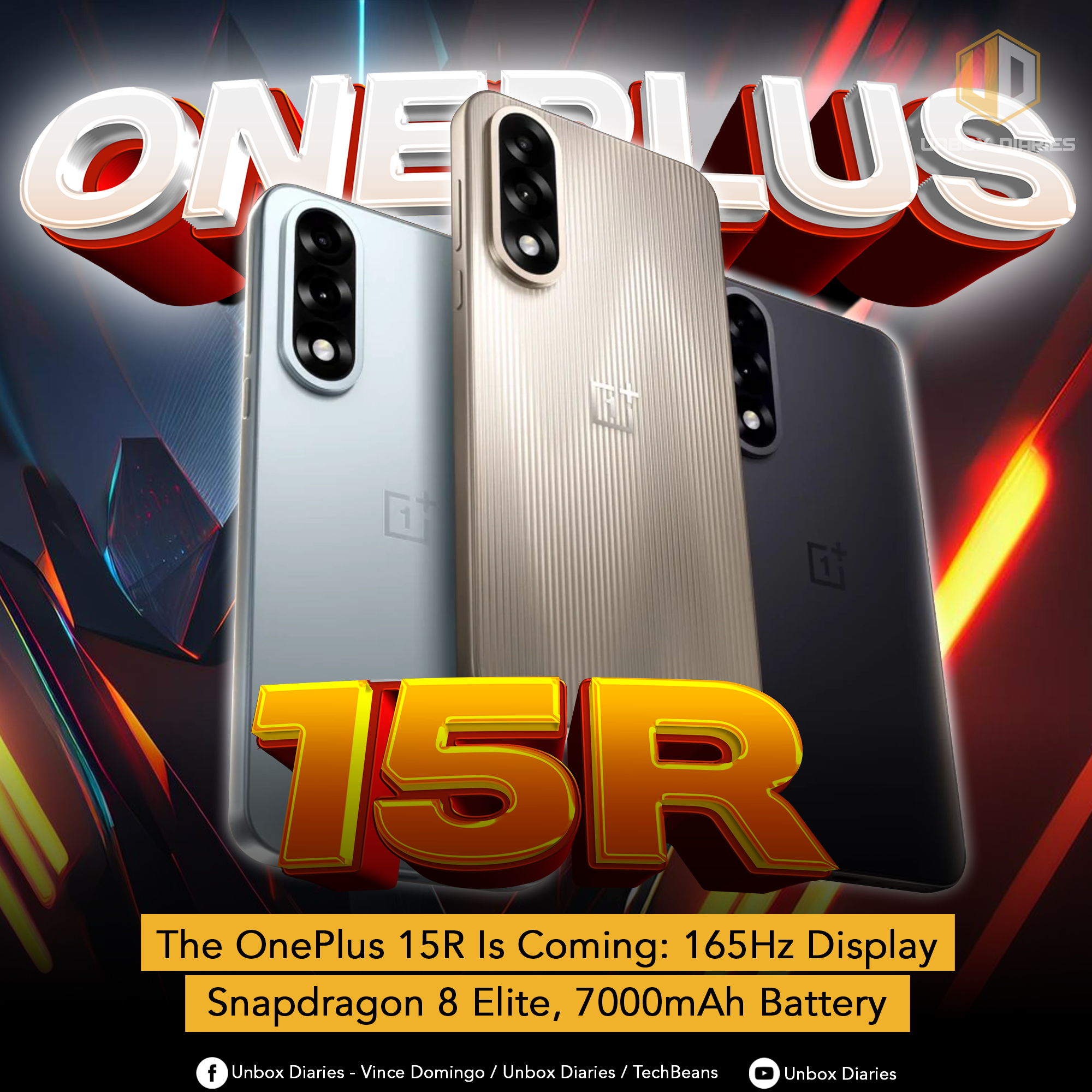 The OnePlus 15R Is Coming: 165Hz Display, Snapdragon 8 Elite, 7000mAh ...