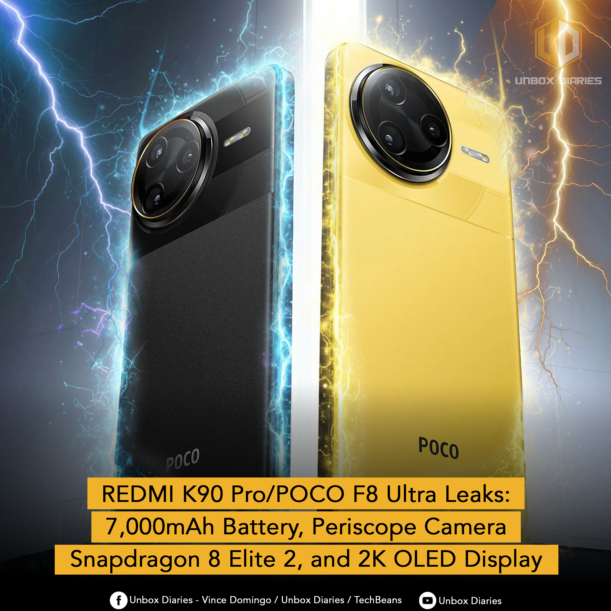 REDMI K90 Pro/POCO F8 Ultra Leaks: 7,000mAh Battery, Periscope Camera, Snapdragon 8 Elite 2, and ...