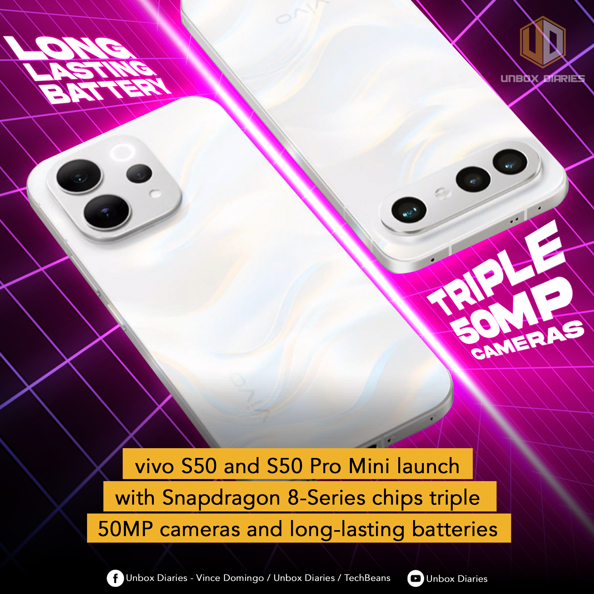 vivo S50 and S50 Pro Mini launch with Snapdragon 8-Series chips, triple ...