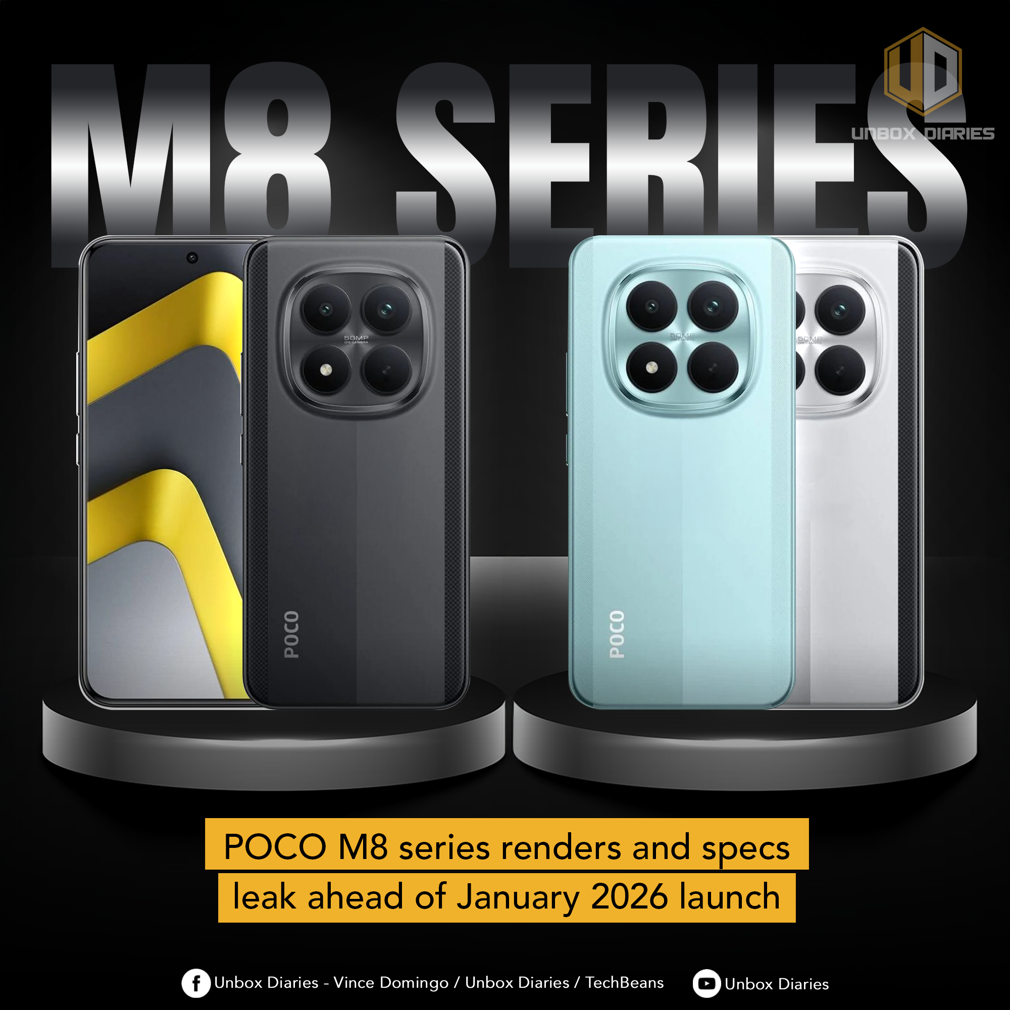 POCO M8 series renders and specs leak ahead of January 2026 launch ...