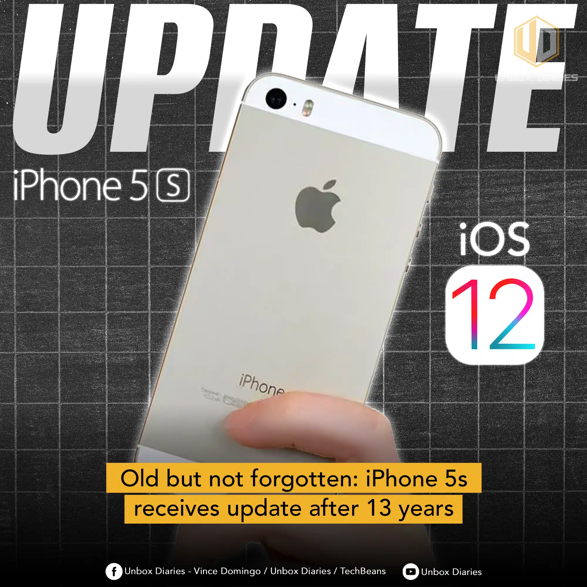 Old but not forgotten: iPhone 5s receives update after 13 years - Unbox ...