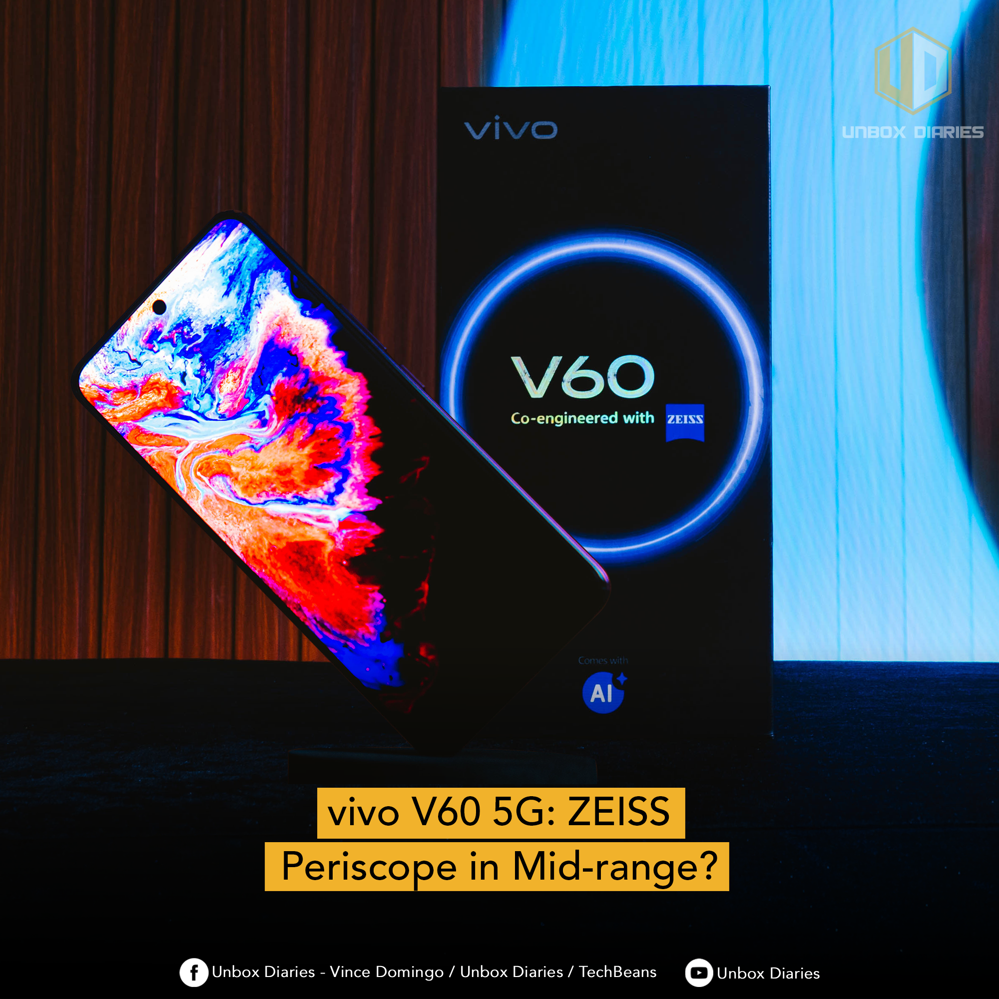 vivo V60 5G: ZEISS Periscope in Mid-range? - Unbox Diaries