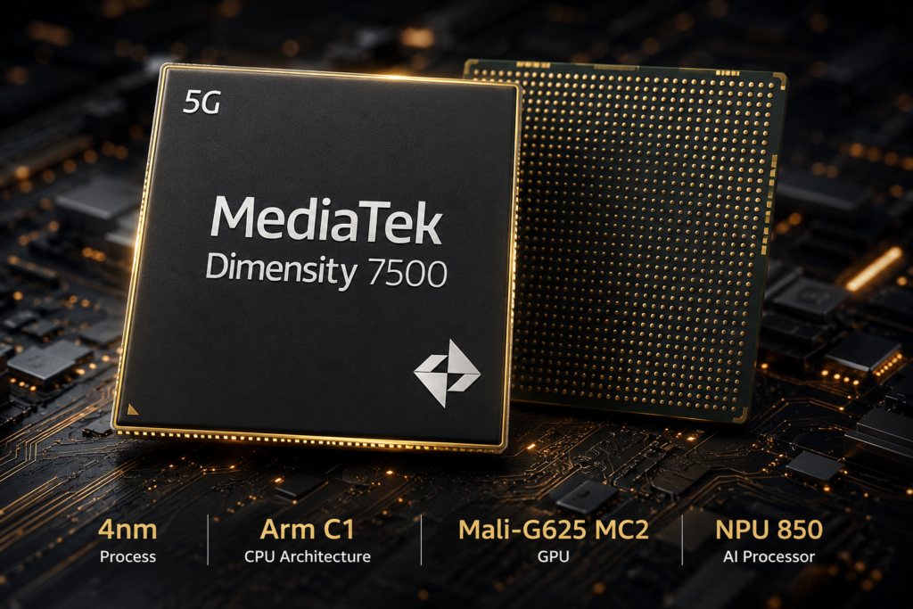 MediaTek unveils Dimensity 7500 with new Arm C1 cores, faster AI, and ...