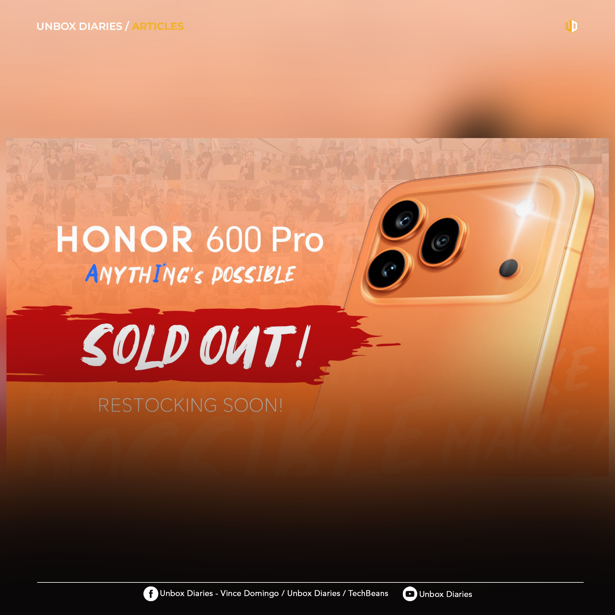 HONOR 600 Pro Sells Out as HONOR 600 Series Continues Momentum - Unbox ...