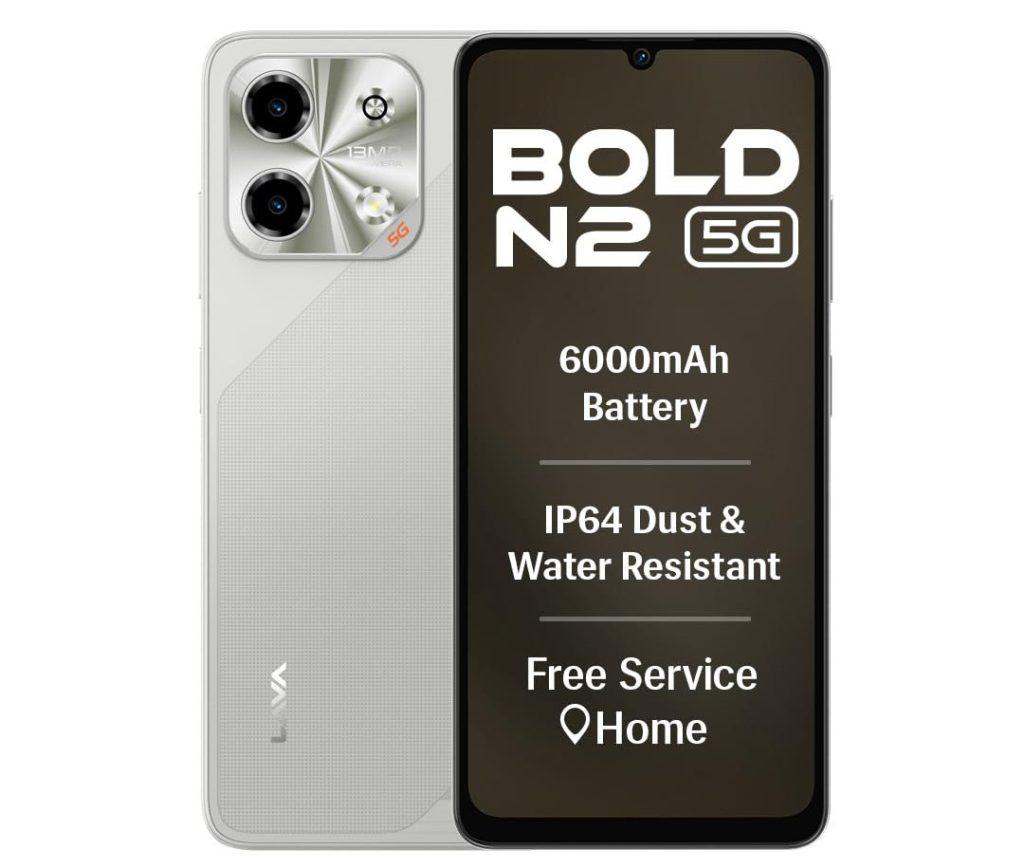Lava Bold N2 5G launches with a 120Hz display, 6,000mAh battery, and ...